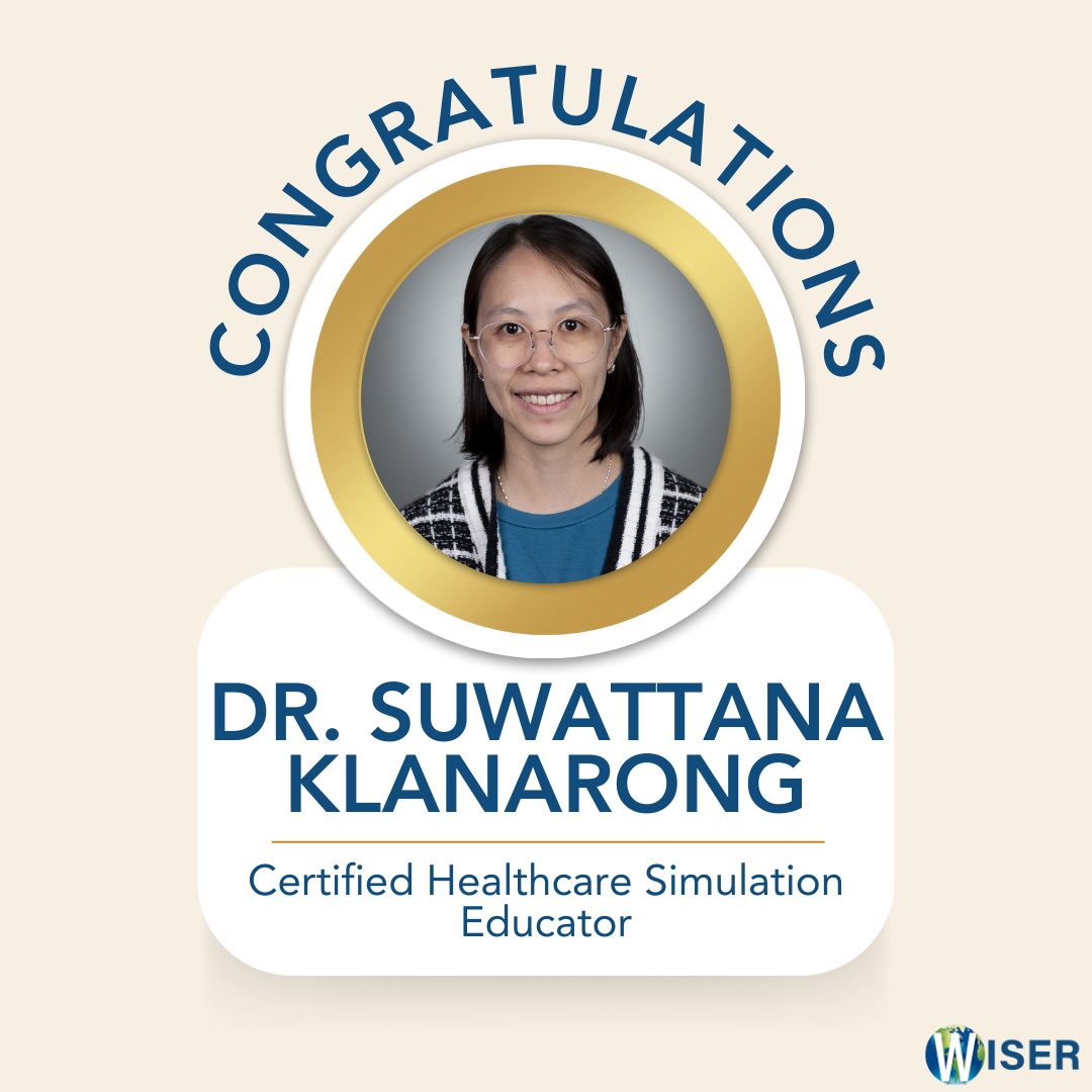 Fellow, Dr. Klanarong, Obtains CHSE - WISER